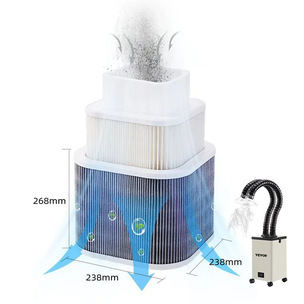 (VEVOR) Fume Extractor Filter for XF250/XF180/DX2000/DX2000II/XL-300 ...